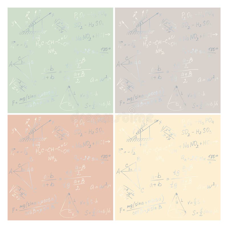 Scientific Formulas. Mathematics and Physics Calculus on Class ...