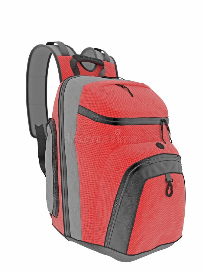 Red school backpack stock photo. Image of colledge, children - 18700406