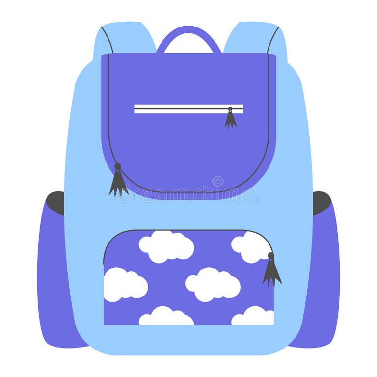 School Backpack. Back To School. Vector Illustration Stock Vector ...