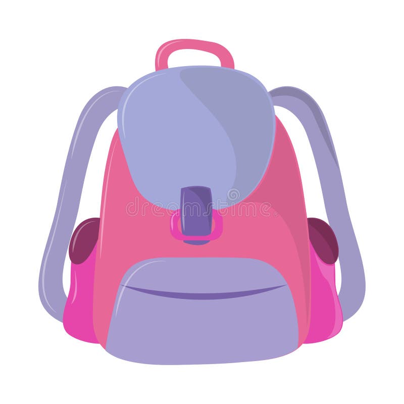 School backpack cartoon stock vector. Illustration of isolated - 225603084
