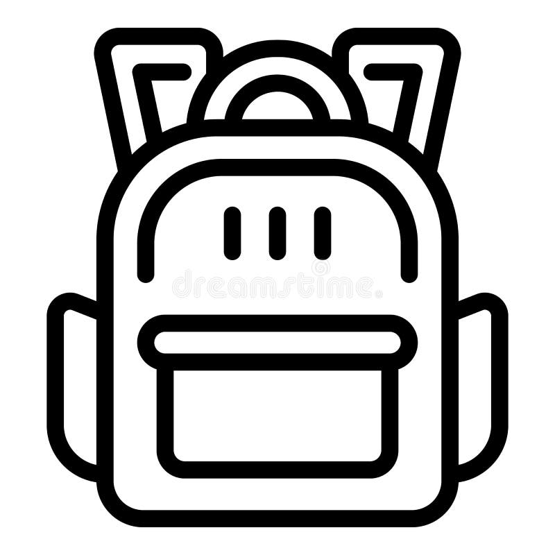 Child Wearing Backpack Icon Stock Illustrations – 114 Child Wearing ...