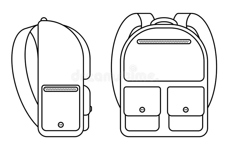 Backpack Icon Side Stock Illustrations – 316 Backpack Icon Side Stock ...