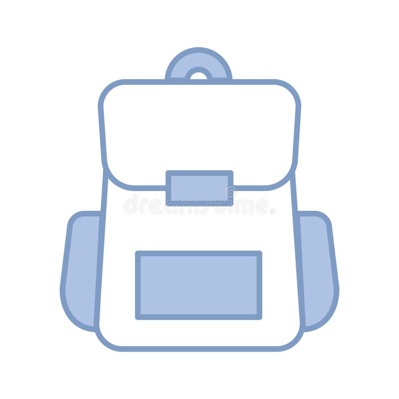 School Backpack Icon. Vector Stock Vector - Illustration of carry, pack ...