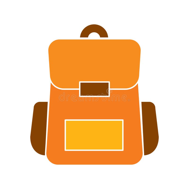 School Backpack Icon. Vector Stock Vector - Illustration of zipper ...