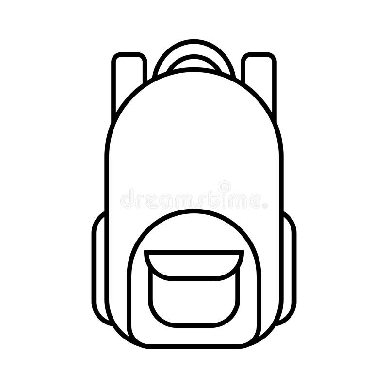 School Backpack Line Icon. Back To School. Vector Illustration Isolated ...