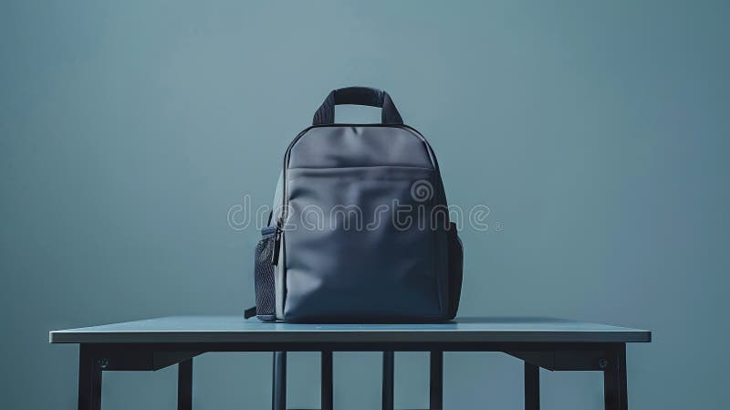 School Backpack Mockup Accentuating Classroom Desk Stock Photo - Image ...