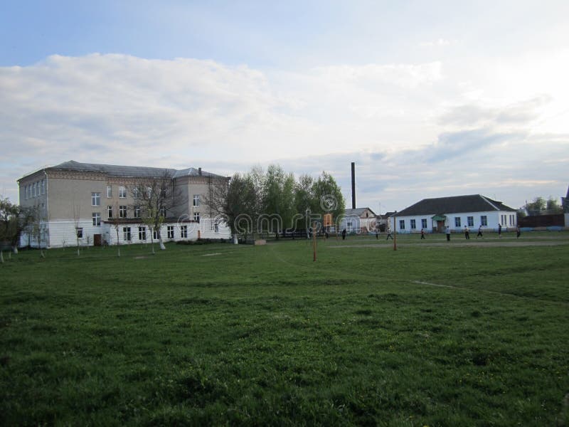 School stock photo. Image of hoop, windows, natural - 268512586