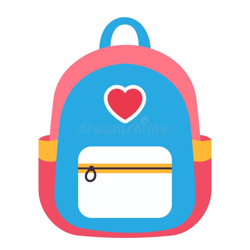 School Bag. Back To School. School Supplies Stock Vector - Illustration ...
