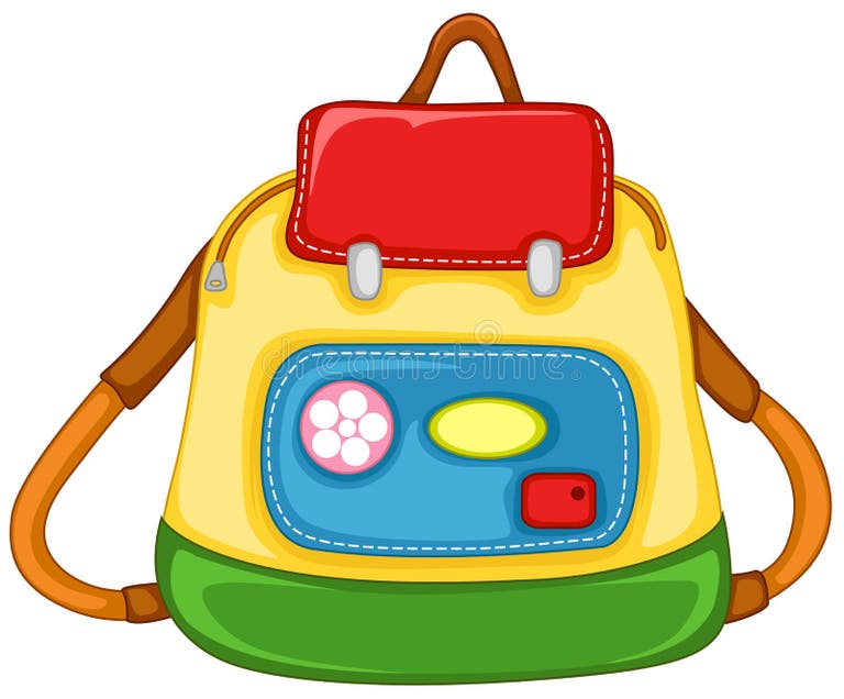 School Bag Cartoon Stock Illustrations – 28,193 School Bag Cartoon ...