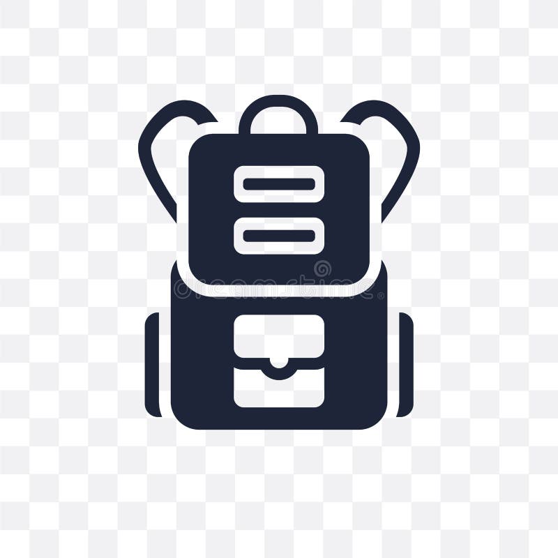School Bag Transparent Icon. School Bag Symbol Design from Education ...