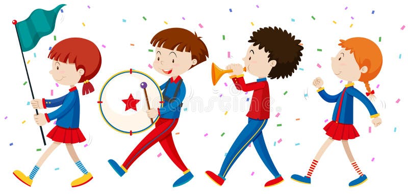 Marching Band Stock Illustrations – 652 Marching Band Stock ...