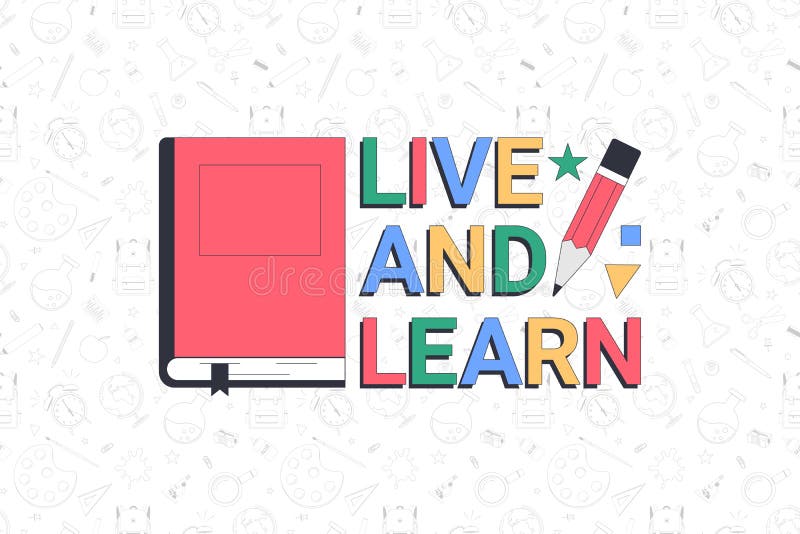 School Banner Template with Typographic Elements Vector 1-1 Stock ...