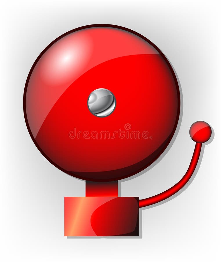 Electric Bell Diagram Showing Electromagnet Use Stock Vector ...