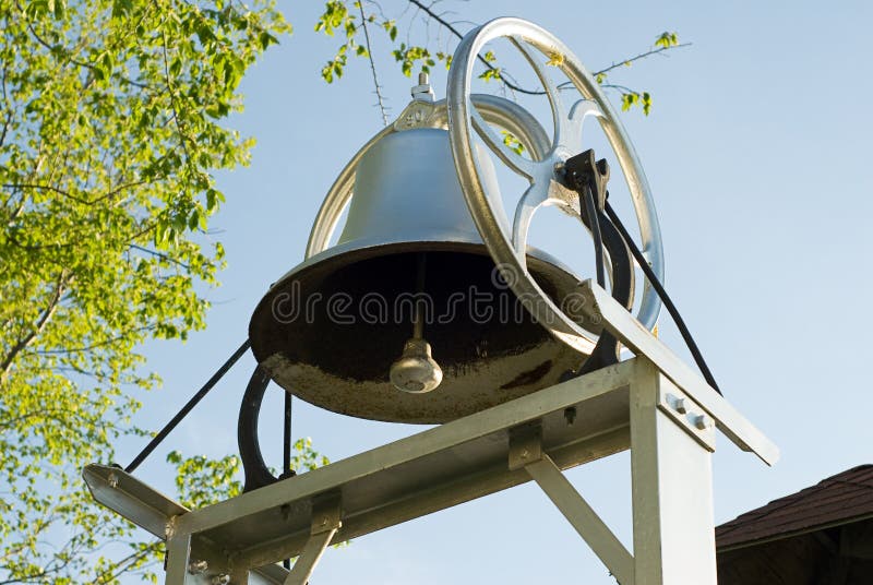 Old School Bell stock image. Image of classroom, hand - 8225505