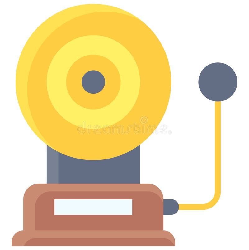 School Bell Icon, High School Related Vector Illustration Stock Vector ...