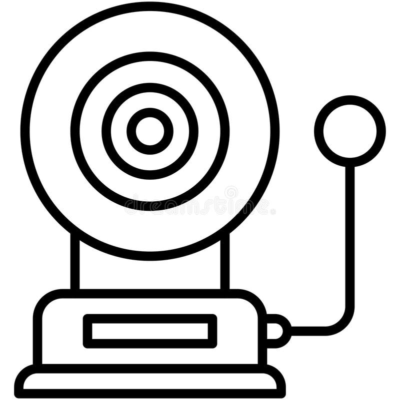 School Bell Icon, High School Related Vector Illustration Stock Vector ...