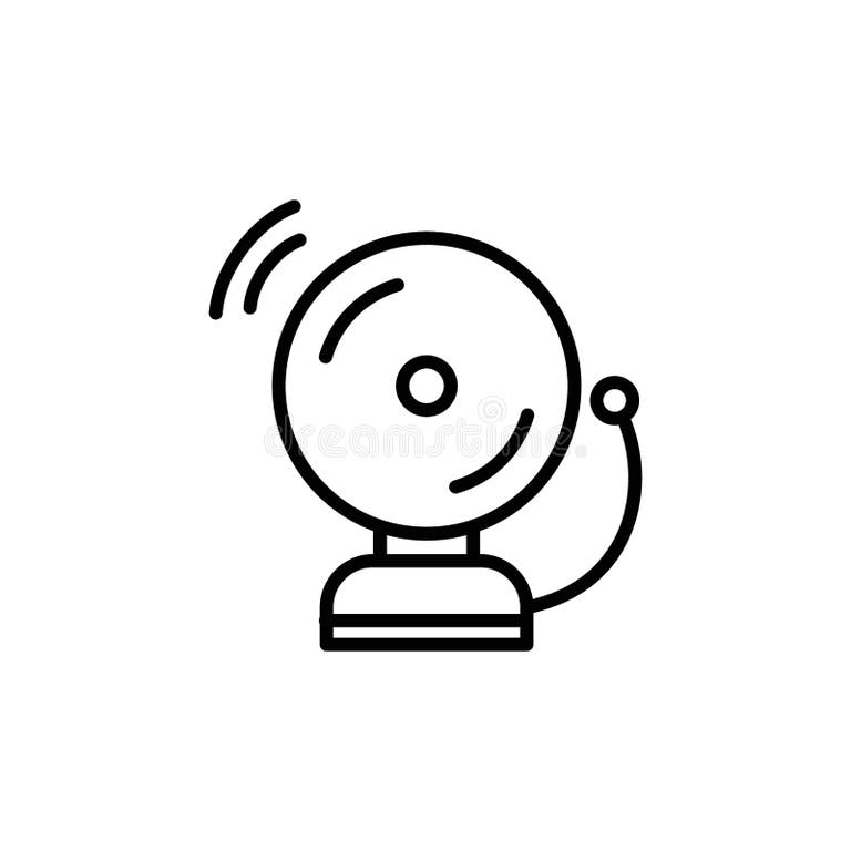 School Bell Icon Set Educational Illustrations for Schools and ...