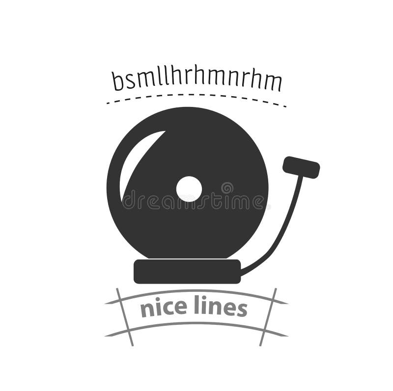 School Bell Isolated 3d Icon. School Bell 3d Illustration. Stock ...