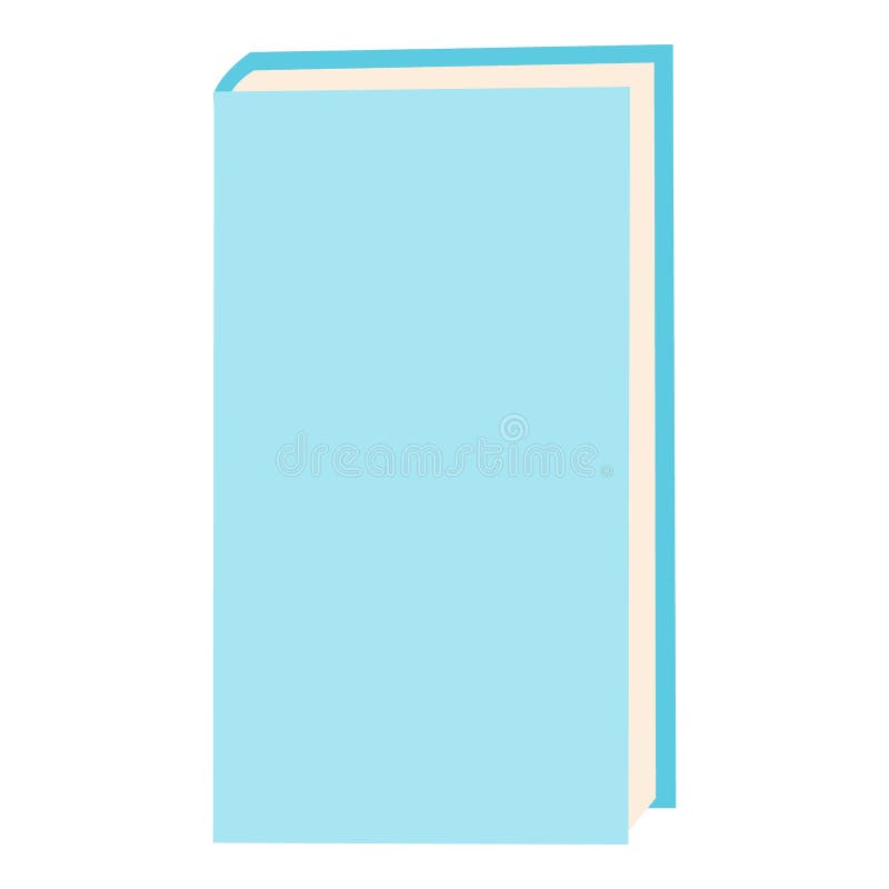 Open Blue Student Book for First Lesson Stock Vector - Illustration of ...