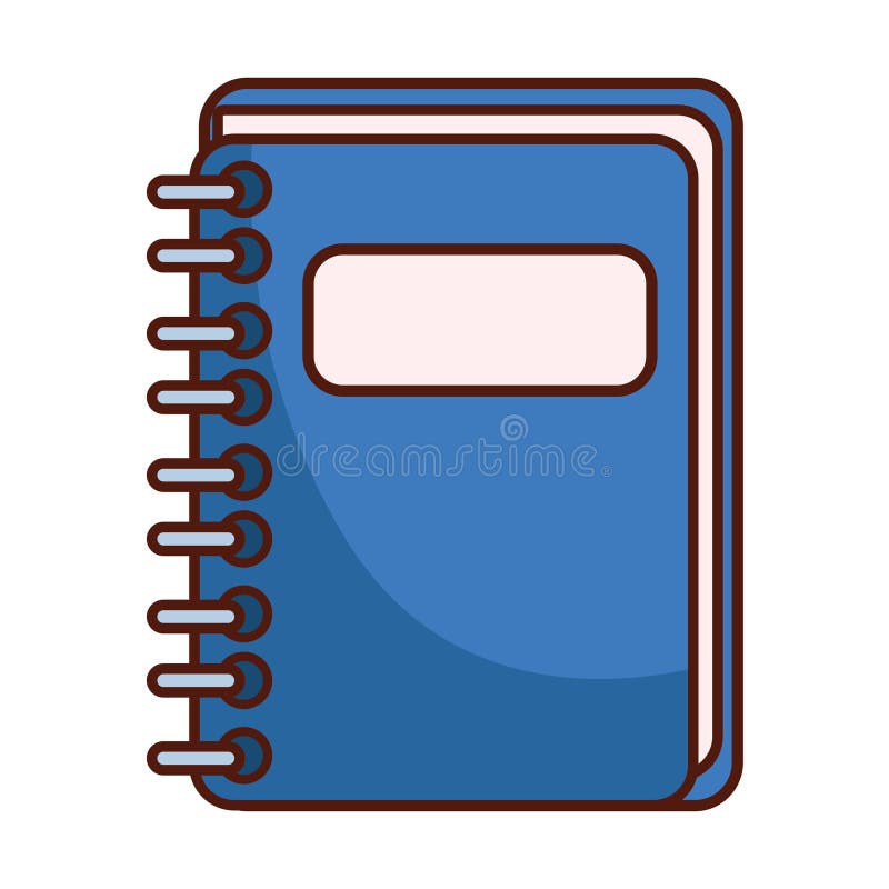 School Blue Notebooks Background Vector Design Stock Vector ...