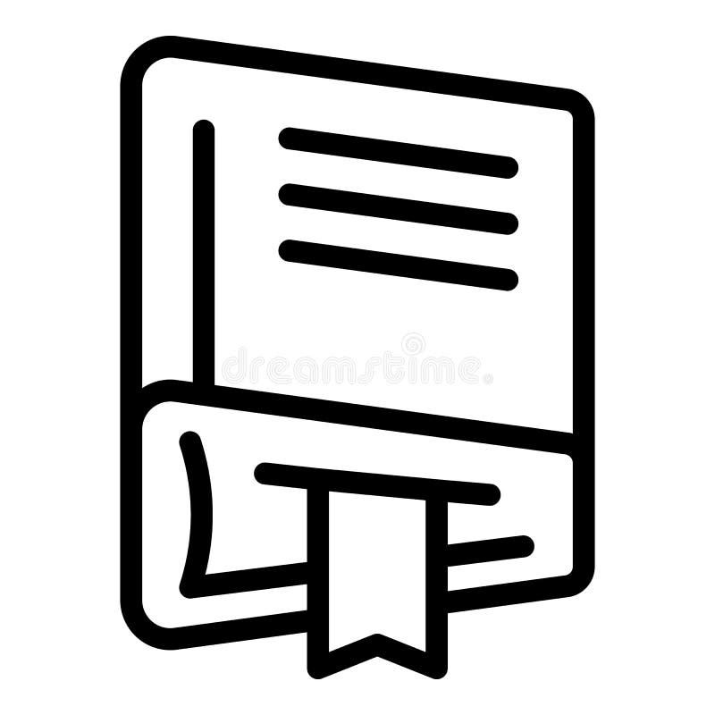 School Book Icon Outline Vector. Children Education Stock Vector ...