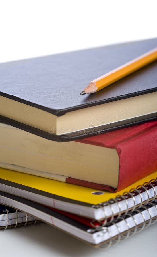 School Books with Apple stock image. Image of fruit, education - 6710629