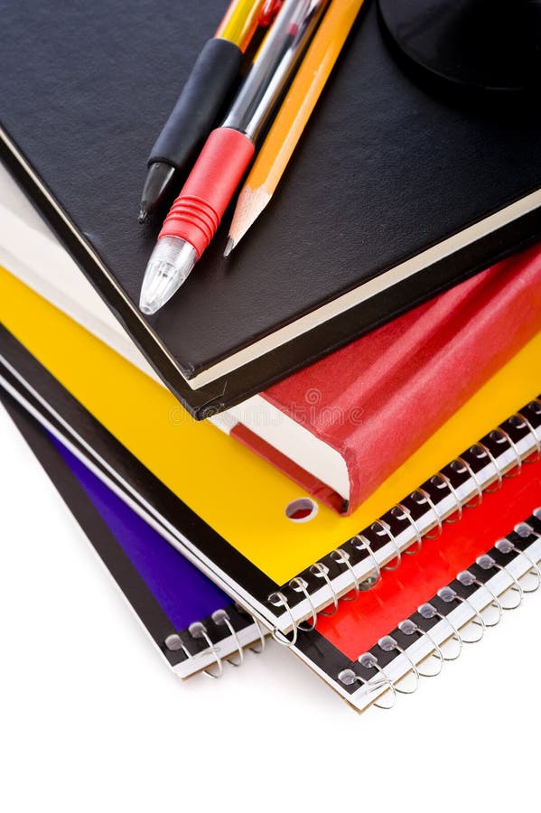 School Books and an Apple stock image. Image of gift, objects - 5932375