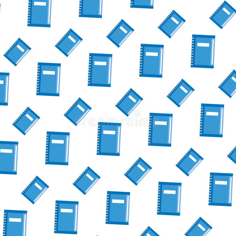 School Books Pattern Background Vector Illustration Stock Illustration ...