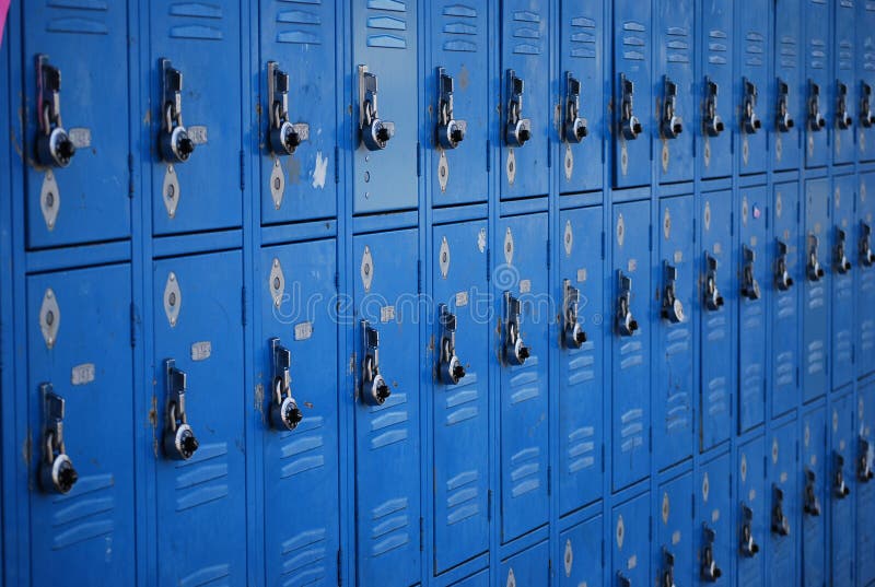 School boxes stock photo. Image of personal, locker, supplies - 16607312
