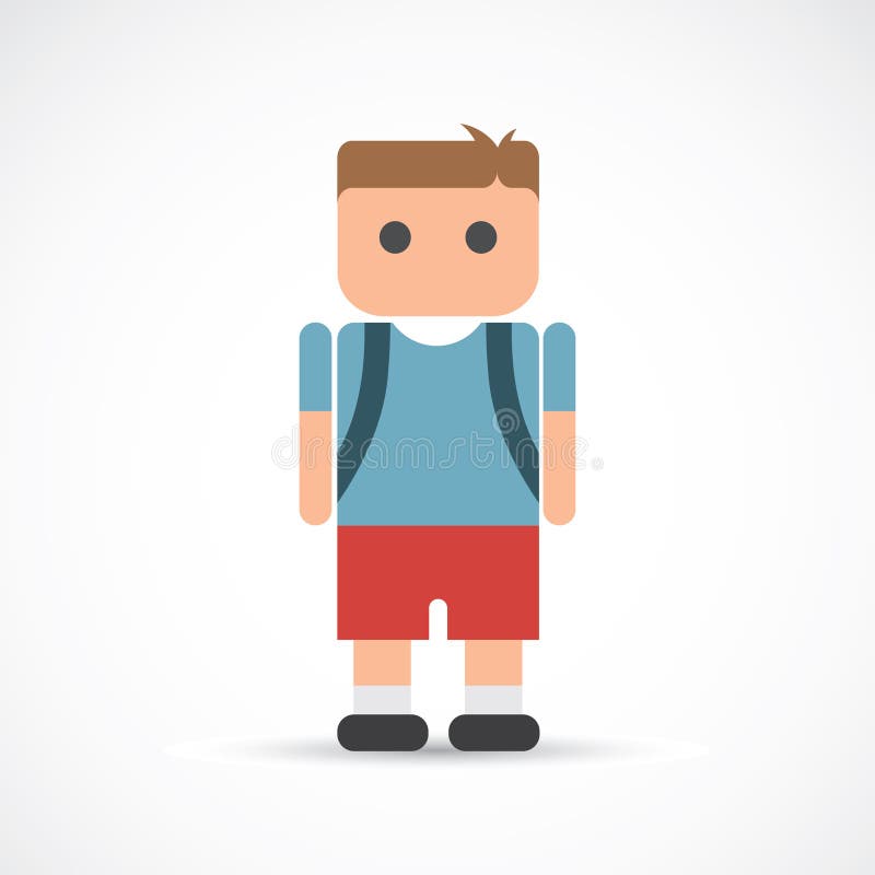 School boy stock vector. Illustration of person, scholar - 29491617