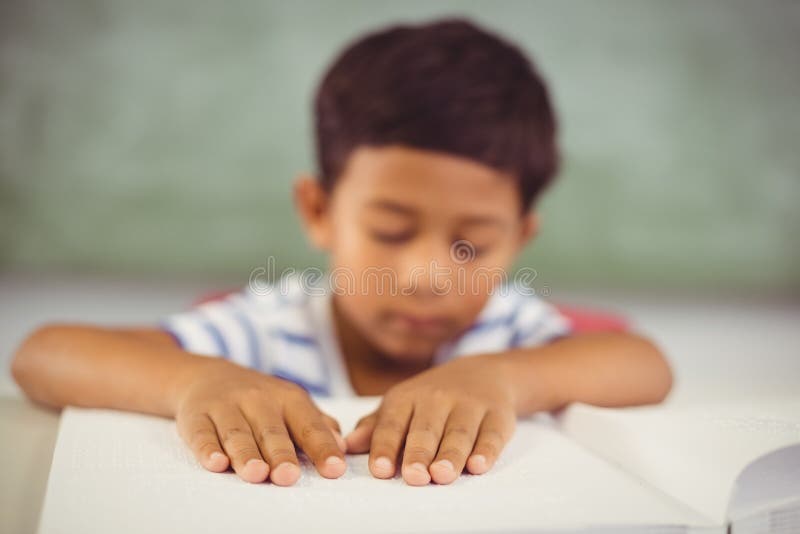 School Boy Memorizing the Lesson in Classroom Stock Photo - Image of ...