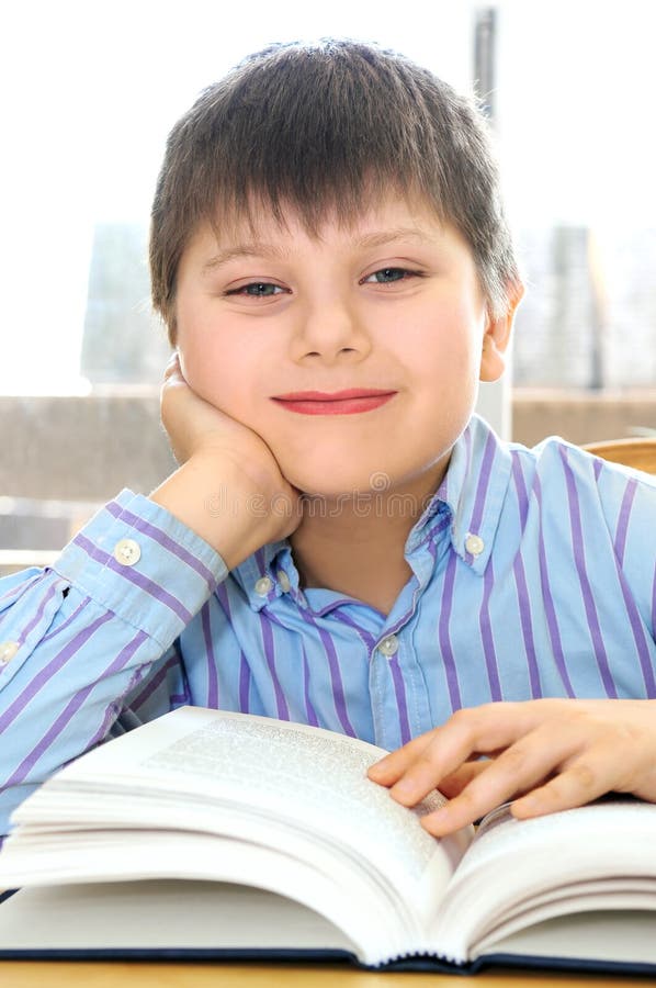 School boy studying stock photo. Image of person, children - 5110514