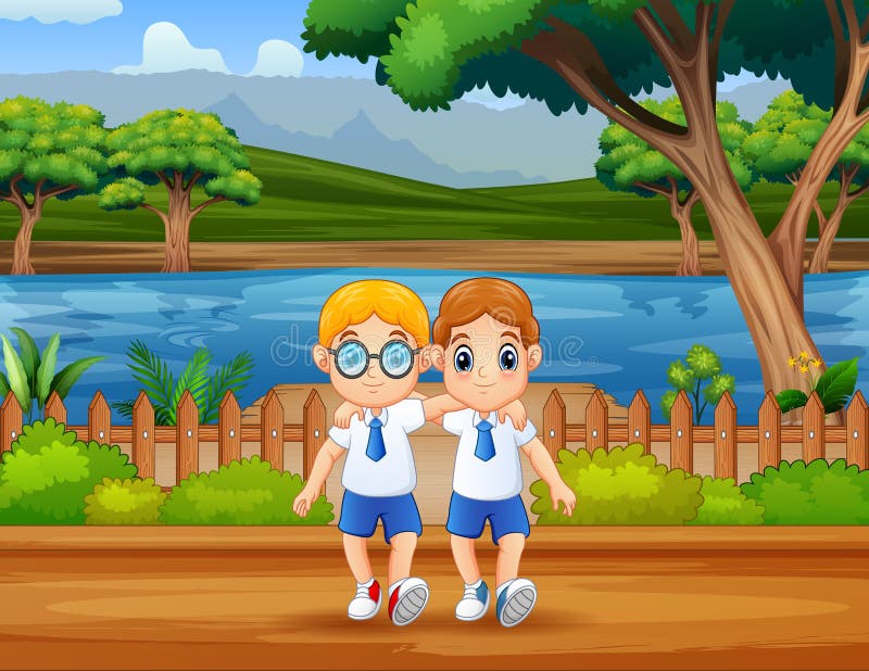 Riverside illustration stock vector. Illustration of field - 40844344