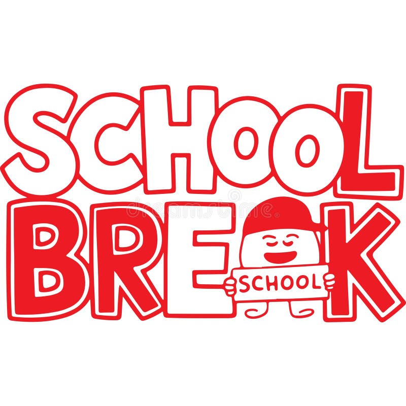School Break is a Fun and Exciting Time for Students Stock Vector ...