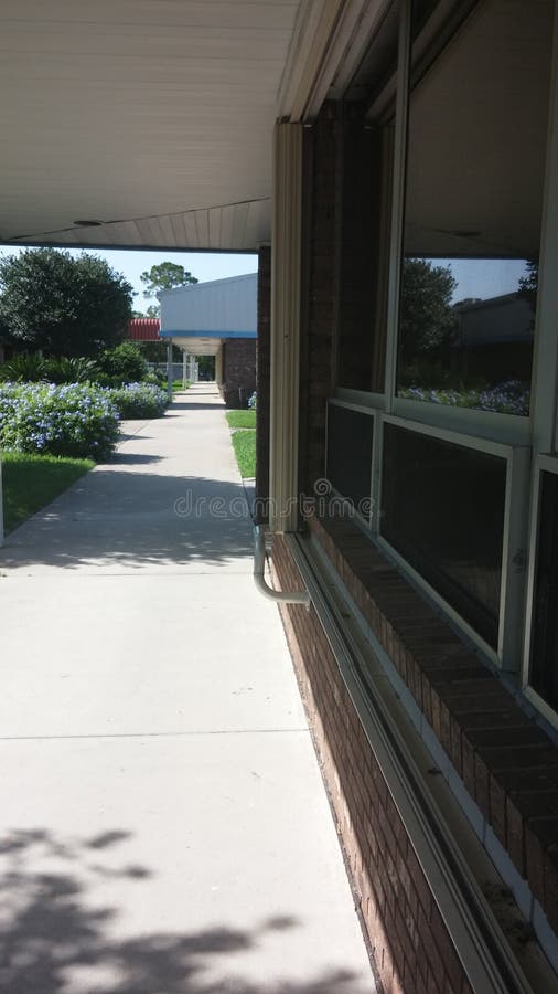 School Breezeway stock photo. Image of walkway, breezeway - 43684804