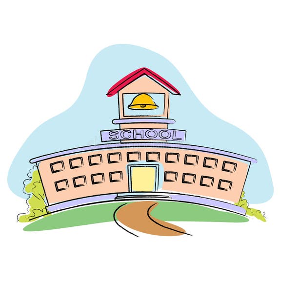 School Building Complex Stock Illustrations – 650 School Building ...