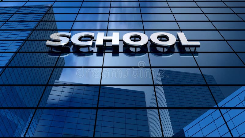School Building Blue Sky Timelapse. Stock Video - Video of lapse ...