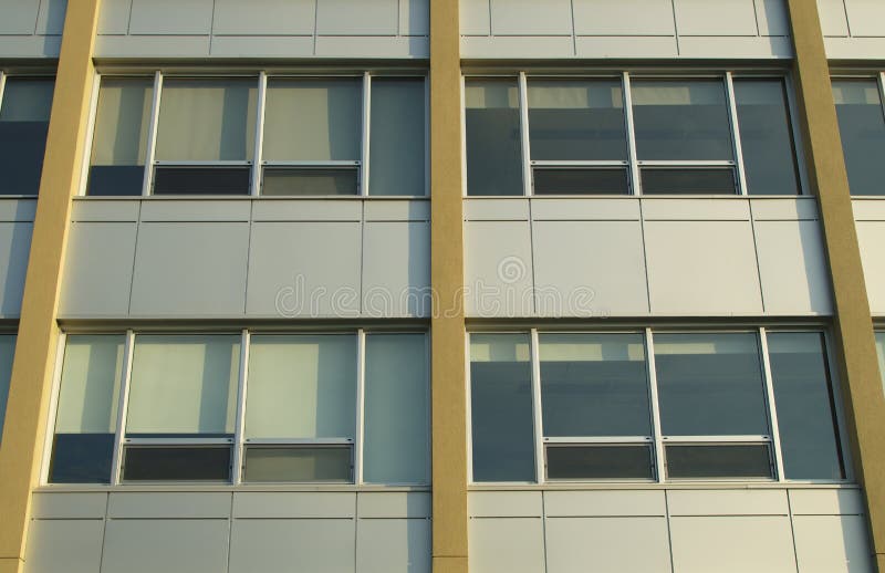 School Building Exterior Facade Windows Office Structure Stock Photo ...