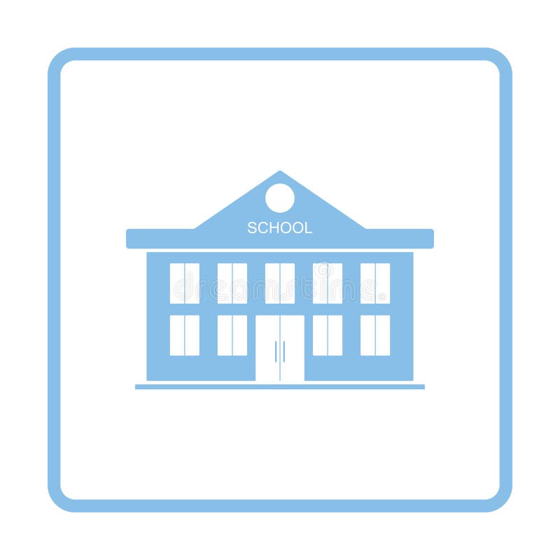 School building icon stock vector. Illustration of school - 124177932