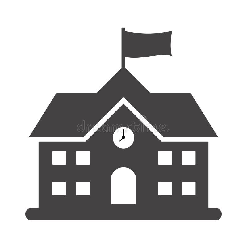 School building icon stock vector. Illustration of learning - 167622355
