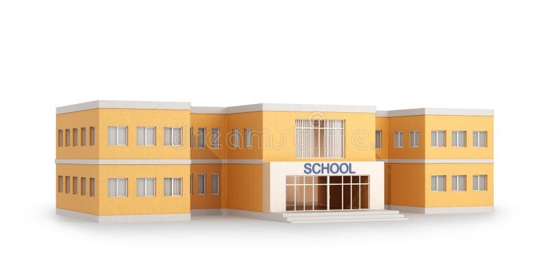 130+ School building white background Free Stock Photos - StockFreeImages