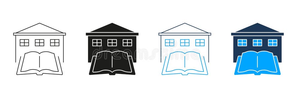 School Building Set Stock Illustrations – 20,150 School Building Set ...