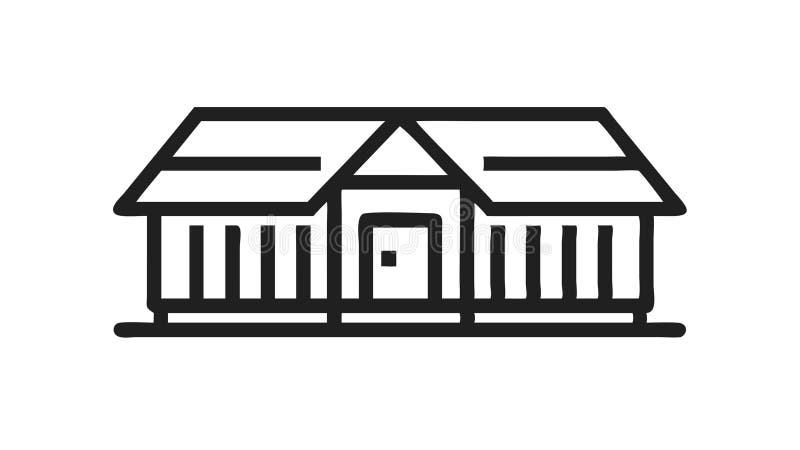 School Building Outline Stock Illustrations – 11,690 School Building ...