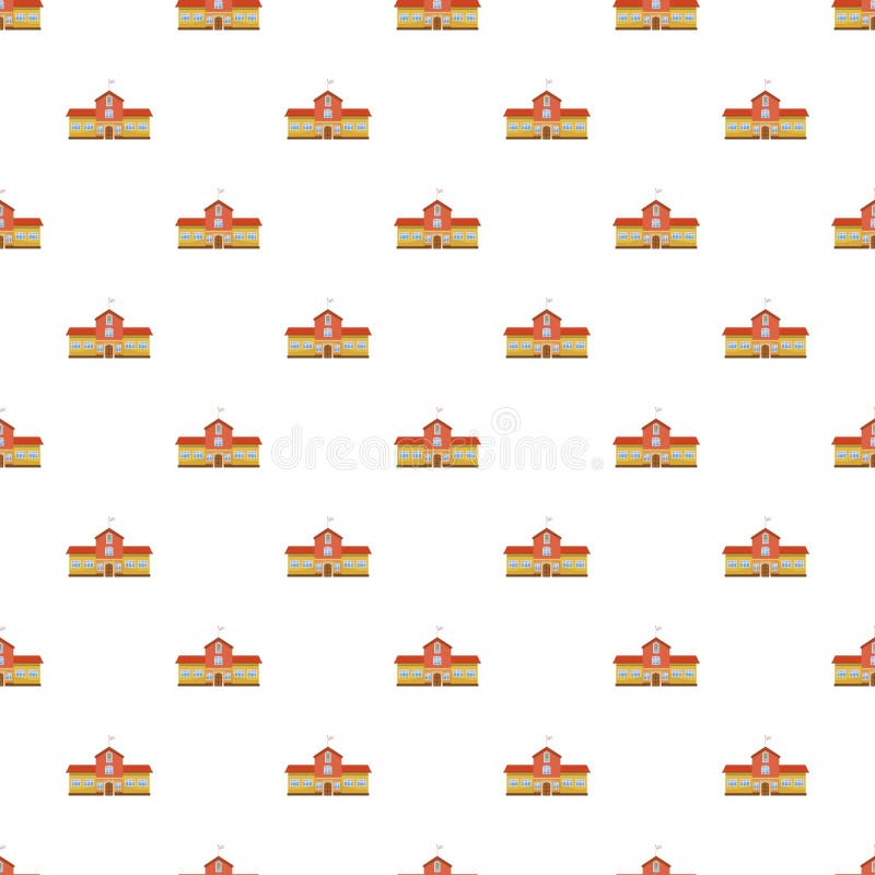 School building pattern stock vector. Illustration of geometric - 96601936