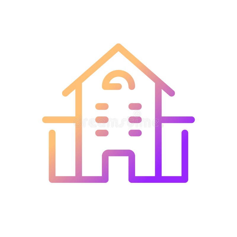School Building Gradient Stock Illustrations – 564 School Building ...