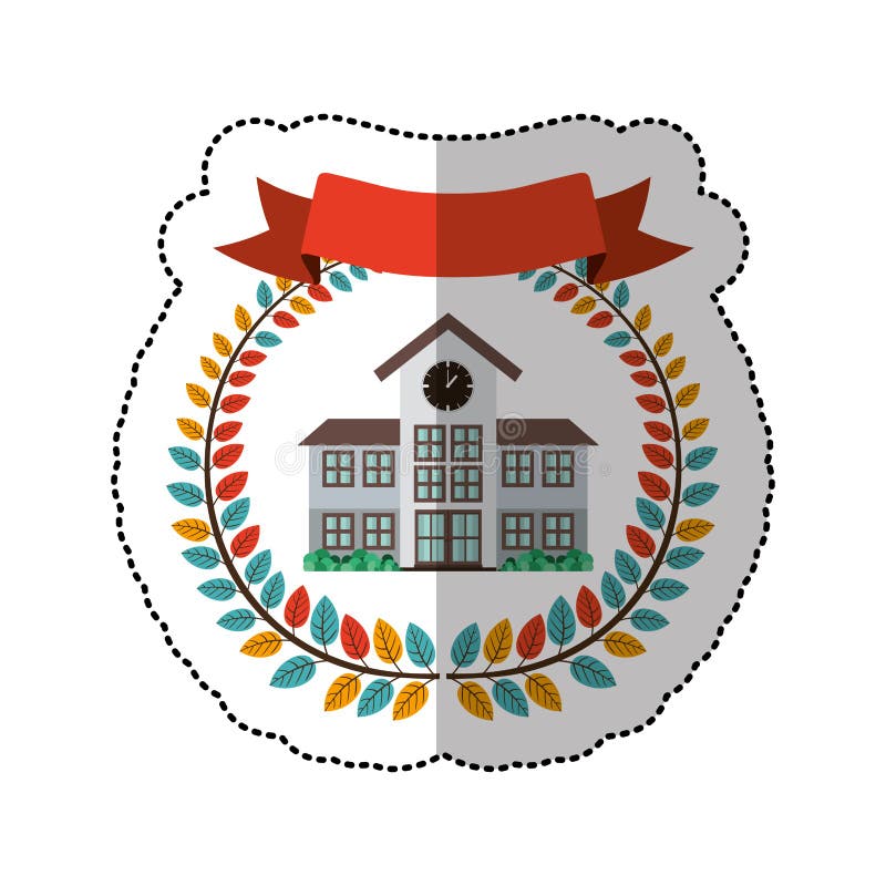 School building symbol stock vector. Illustration of class - 84588069