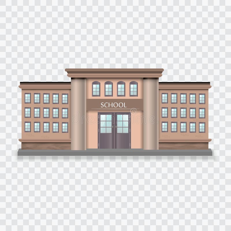 School Building Vector Illustration Stock Vector - Illustration of ...