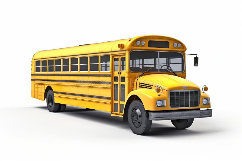 School Bus Art Work Vehicle. Generate Ai Stock Illustration ...