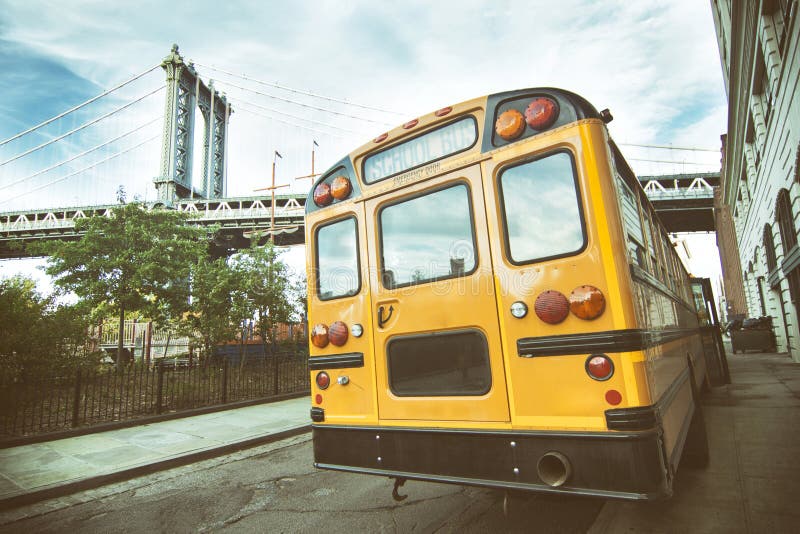 School bus stock image. Image of parking, lights, back - 93017917