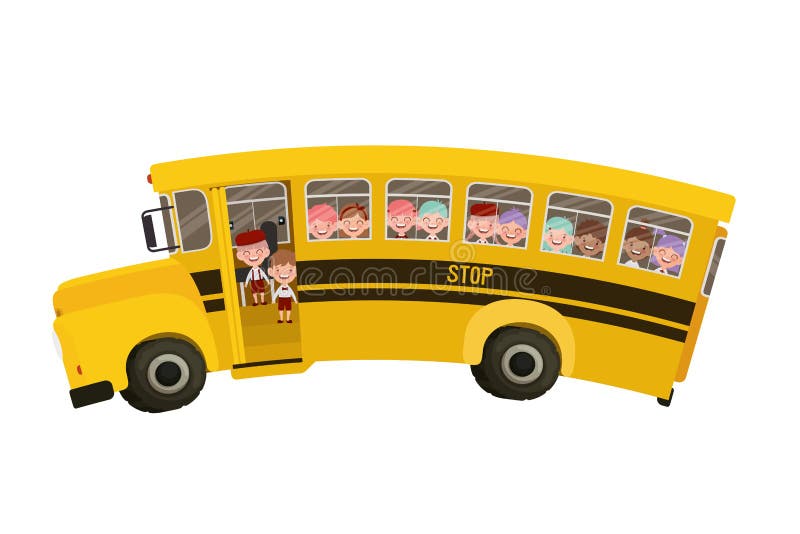 Yellow School Bus Art Stock Illustrations – 1,748 Yellow School Bus Art ...